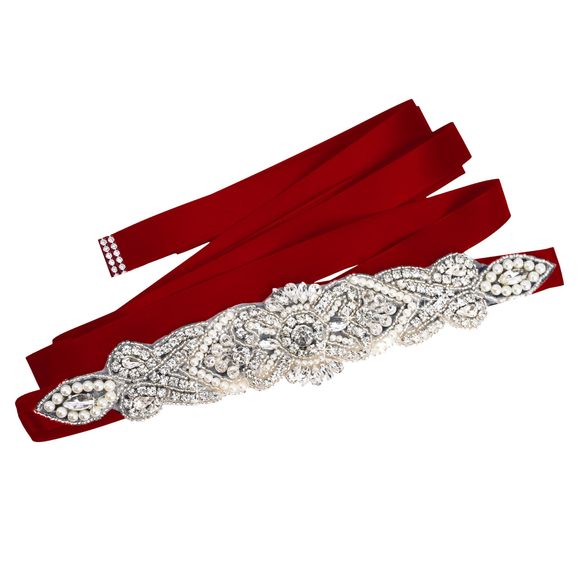 Маndаlа Сrаfts | Accessories | Wine Red Wedding Belt For Bride Dress ...